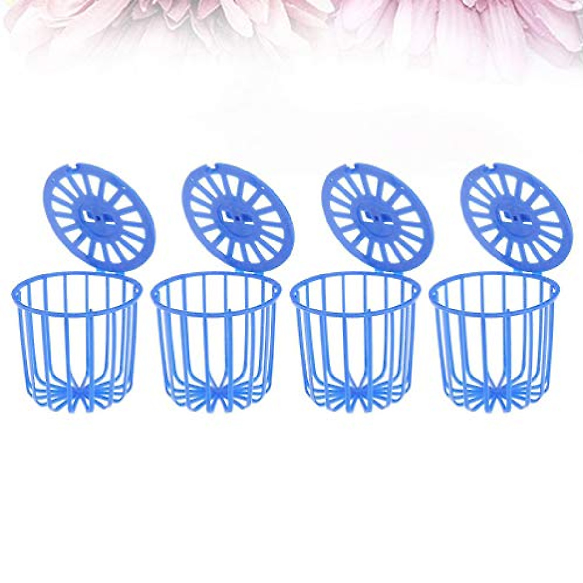 POPETPOP Bird Feeder Parrot Fruit Vegetable Holder Bird Treat Holder Cage Hanging Food Basket Container for Macaw African Grey Cockatoo