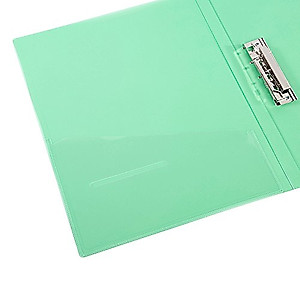 Filexec 6192, Clamp Binder, Frosted, Set of 6, 6 Assorted Colors Blueberry, Strawberry, Grape, Lime, Lemon, Tangerine (50028-6192)