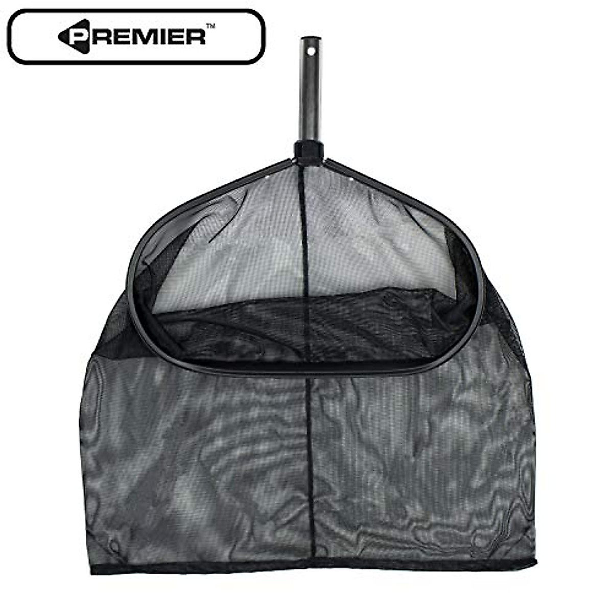 Poolmaster 21196 Heavy-Weight Deluxe Aluminum Swimming Pool Leaf Rake, Premier Collection, Black