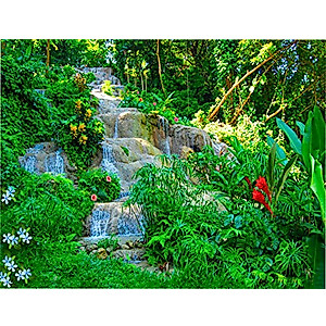imPUZZibLE Puzzles - Jamaica Waterfall - Difficult 1000 Piece Jigsaw Puzzle for Adults, Teens, Kids - Hard - Best Pieces for Adult and Kids - Hobbies - Bucketlist Locations