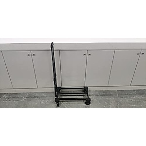 OUKITEL Hand Truck Foldable Dolly Cart, Portable Luggage Cart with 200lbs Capacity for Moving, Car House Office use.