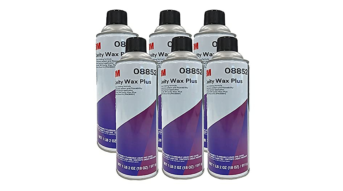 6pk 3M Cavity Wax Plus Interior Corrosion Prevention | Rust Protection