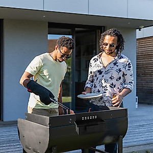 Rear Grease Catcher for Blackstone Griddle 36''/28''/22''/17'', Innovative Pull-out Grease Gate Large Capacity Drip Pans Grease Trap Upgrade Integrated Drainage Funnel Cup for Blackstone Accessories