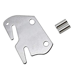 SDTC Tech 4 Sets Wooden Bed Rail Hook Plates #10 Bed Frame Bracket Headboard Footboard Hook Supports with Mounting Pins for Bed Parts Replacement or New Bed Constructions