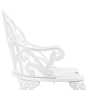 Yaheetech Patio Garden Bench Park Bench Outdoor Benches, Aluminium Patio Yard Bench for Outdoor Porch, Lawn, Balcony, Backyard