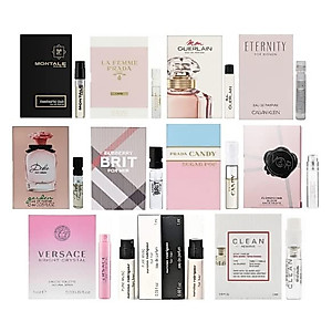 Pilestone High End Designer Fragrance Most Loved Sampler Gift Set for Women - Lot of 12 Perfume Sample Vials