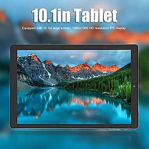 SUNGOOYUE 10.1 Inch 128GB Tablet, 6GB 128GB 10 Core CPU 8800mAh Dual Band 5G WiFi Type C MT6592 Tablet for Android 12-100‑240V (Blue) (US Plug)