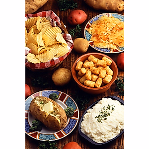 TomorrowSeeds - PRE-Order Now! Available March 2025 - Russet Seed Potatoes | USDA Certified for Growers Sz B Non GMO Brown Burbank Idaho Potato Tubers Bulbs Planting Seed 2025-1 Pound