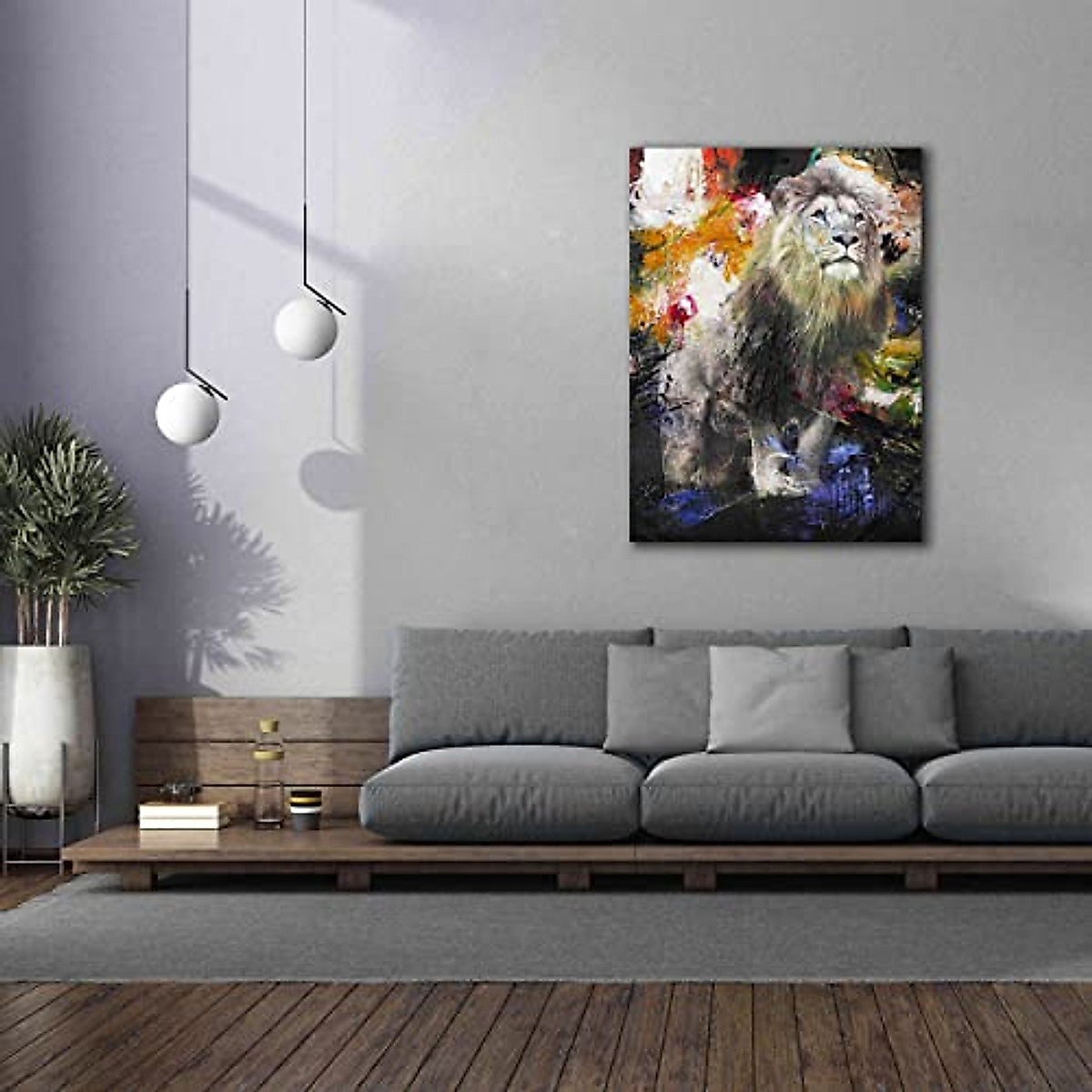 Epic Graffiti 'Lion' by Design Fabrikken, Giclee Canvas Wall Art, 40"x54"