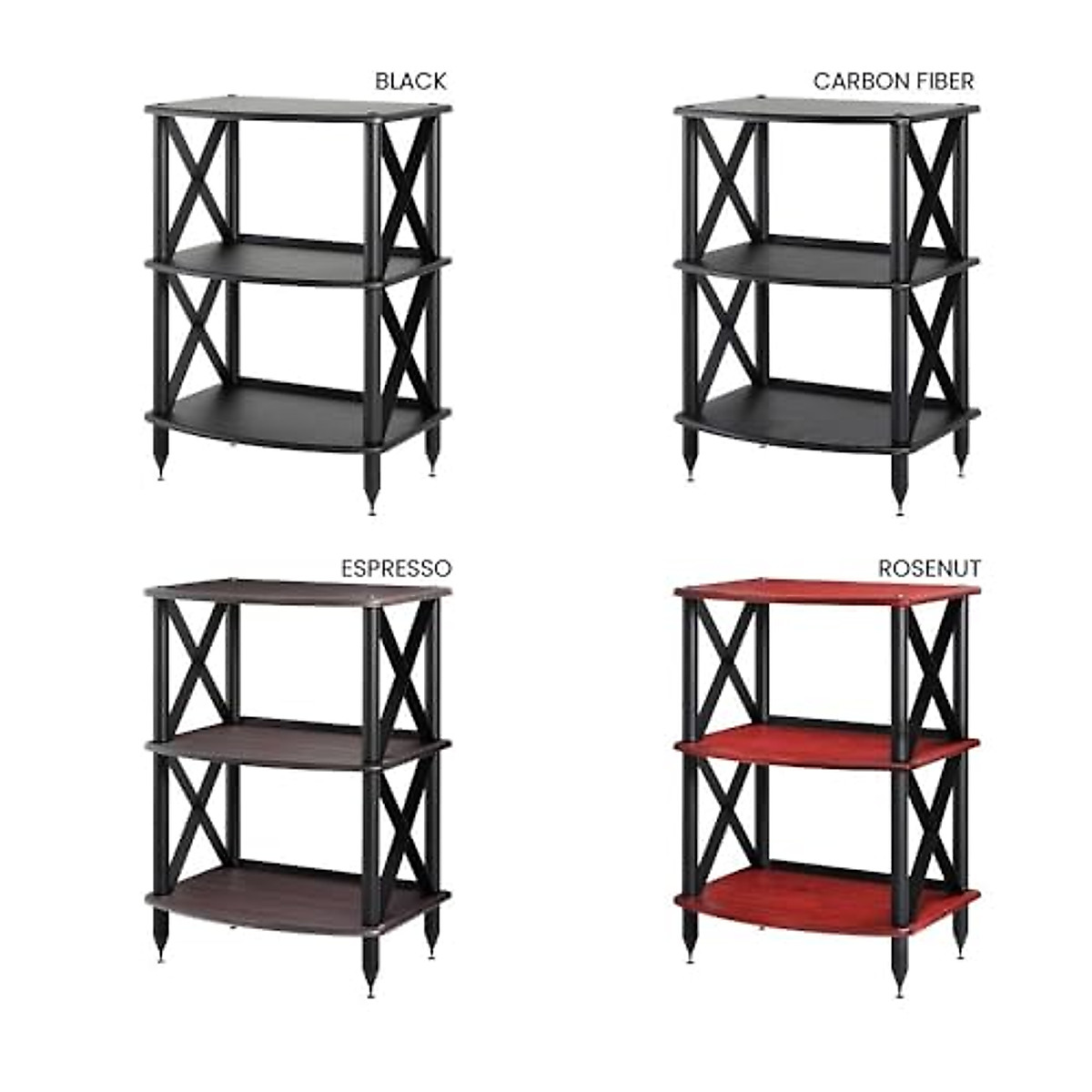 Pangea Audio Vulcan TT LP Record Player Turntable Stand Rack with Vinyl Storage Espresso