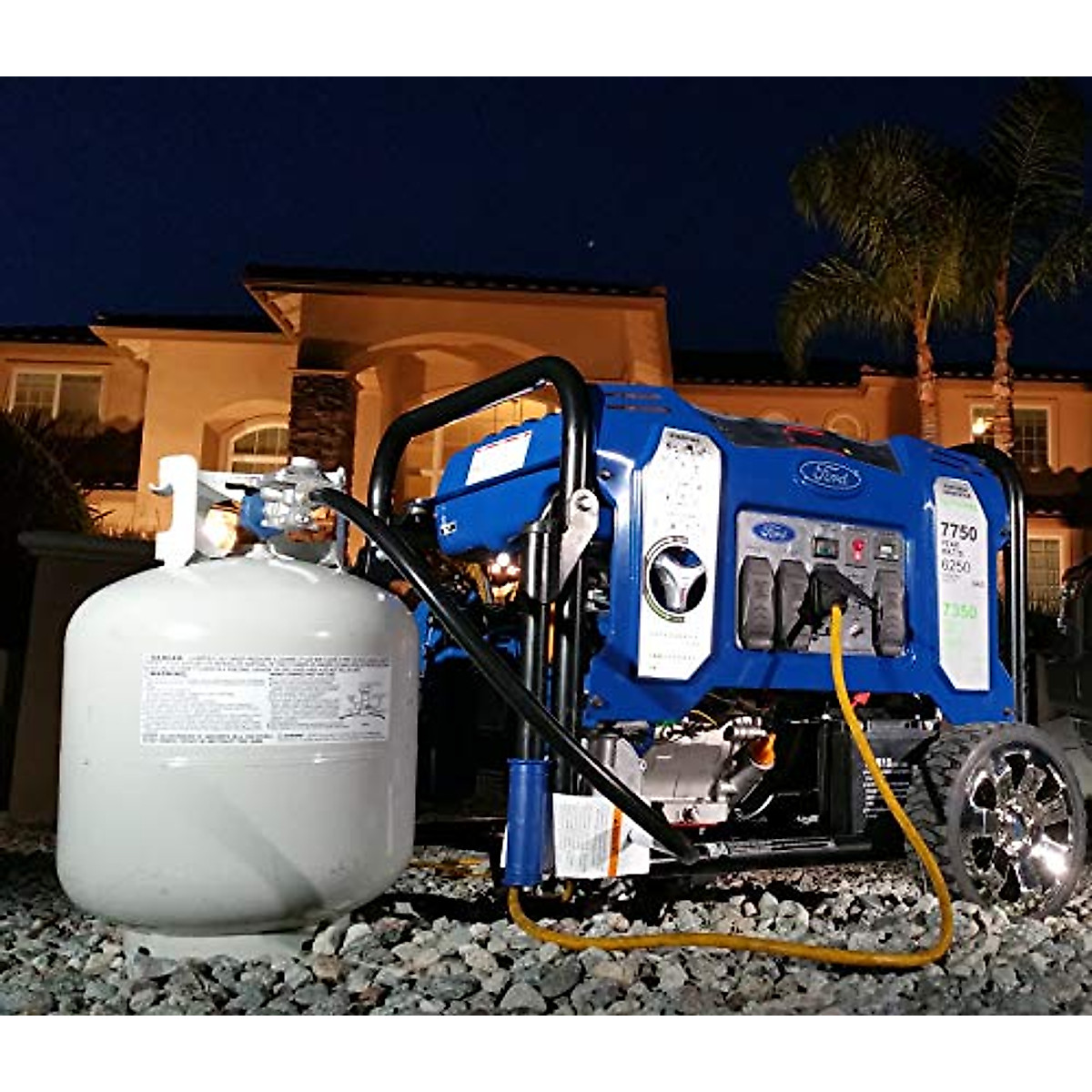 Ford 7,750W Portable Switch & Go Technology and Electric Start, FG7750PBE Dual Fuel Generator