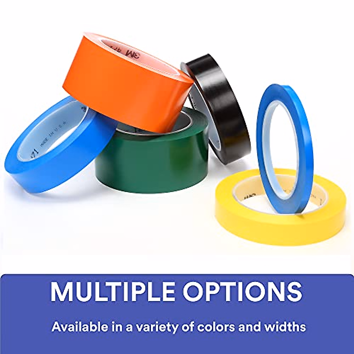 3M Vinyl Tape 471, 2 in x 36 yd, Yellow, 1 Roll, Yellow Floor Tape, Paint Alternative for Floor Marking, Social Distancing, Color Coding, Safety Marking