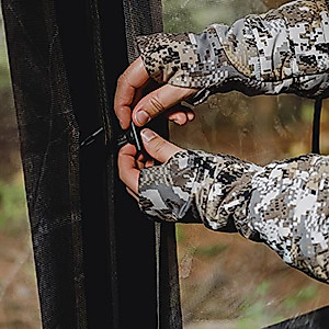 Barronett Blinds RA200BW Radar Pop Up Portable Blind, Bloodtrail Backwoods Camo