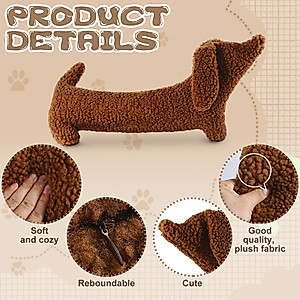 Vercraft 27.5 inch Dachshund Dog Plush Pillow Long Weiner Dog Body Pillow Dachshund Animals Hug Pillow Long Body Throw Sleeping Pillow for Christmas Kids Gifts Sofa Chair Home Decoration