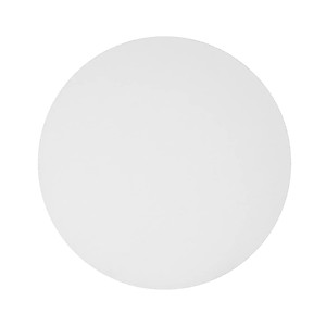 Restaurantware LIDS ONLY: Foil Lux Paper Lids For 9 Inch Aluminum Pans 100 Round Foil Board Lids - Pans Sold Separately Flat Design Foil-Laminated White Paper Lids