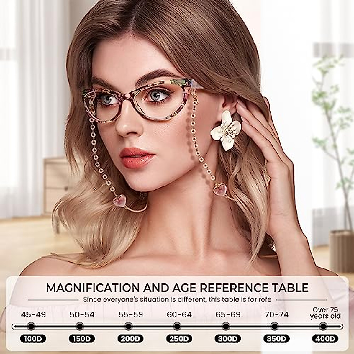 Gaoye 6 Pack Reading Glasses for Women Computer Blue Light Blocking Stylish Cat Eye Readers Anti Eye Strain with Spring Hinge (G1 6-pack mix, 3.00, multiplier_x)
