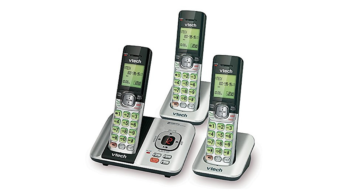 VTech CS6529-3: 3-Handset Cordless Phone + Answering System