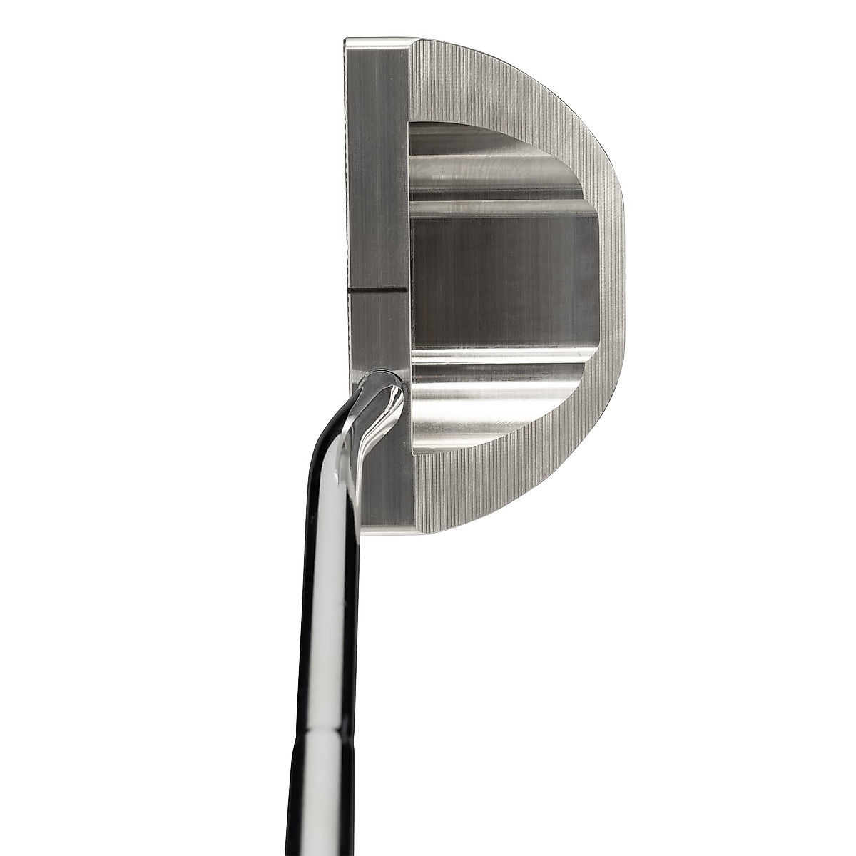 Bell IV H-390 Half-Offset CNC Milled Full-Mallet Golf Putter + Winn Dri-Tac Dark Gray Jumbo Grip (Right, 33)