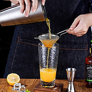 2 Pack Stainless Steel 18/8 Small Food Strainer, Fine Mesh Sieve with Long Handle, Cocktail Strainer For Cocktails, Tea Herbs, Coffee & Drinks, Rust Proof & Great as Tea Strainer, 3.5inch