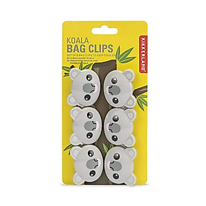 Kikkerland - Set of 6 Koala Shaped Bags Clips