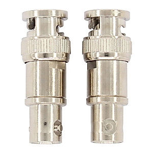 MOTOKU 2X Copper Adapter 50Ohm 38.5mm Insert Type BNC Feed Through Terminator
