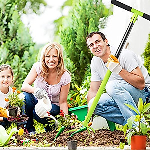 Evcitn Manual Twist Tiller, Adjustable Height Tiller, Heavy Duty Garden Claw Cultivator with Long Handle (Green)-Soil Ripper,Lawn Aerator,Soli Lossener,Areator Loosen,Rototiller,Weeder for Flower Box…