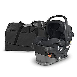 MESA V2 Infant Car Seat and Base - Jake (Charcoal) + MESA Family Travel Bag