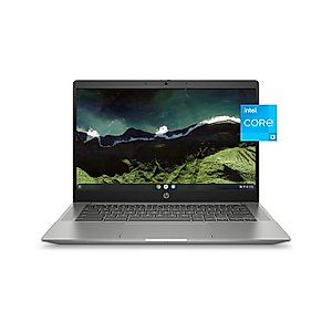 HP Chromebook 14b Laptop, 11th Gen Intel Core i3-1115G4, 8 GB RAM, 128 GB SSD, 14” HD Anti-Glare Touchscreen, Chrome OS, 720p Webcam and Camera Shutter, Audio by B&O, Backlit Keys (14b-nb0010nr, 2021)