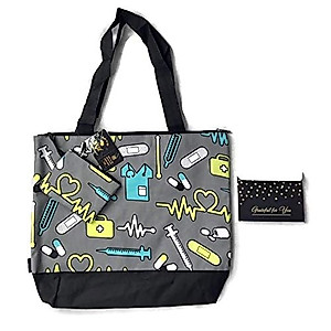 Nursing Tote Bag | Nurse, Doctor, Healthcare Worker Gift for Women Includes 2 Items - Canvas Tote with Note Card