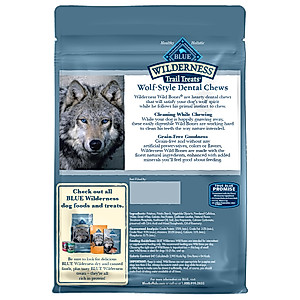Blue Buffalo Wilderness Wild Bones Grain-Free Dental Chews Dog Treats, Small, 27-oz Bag