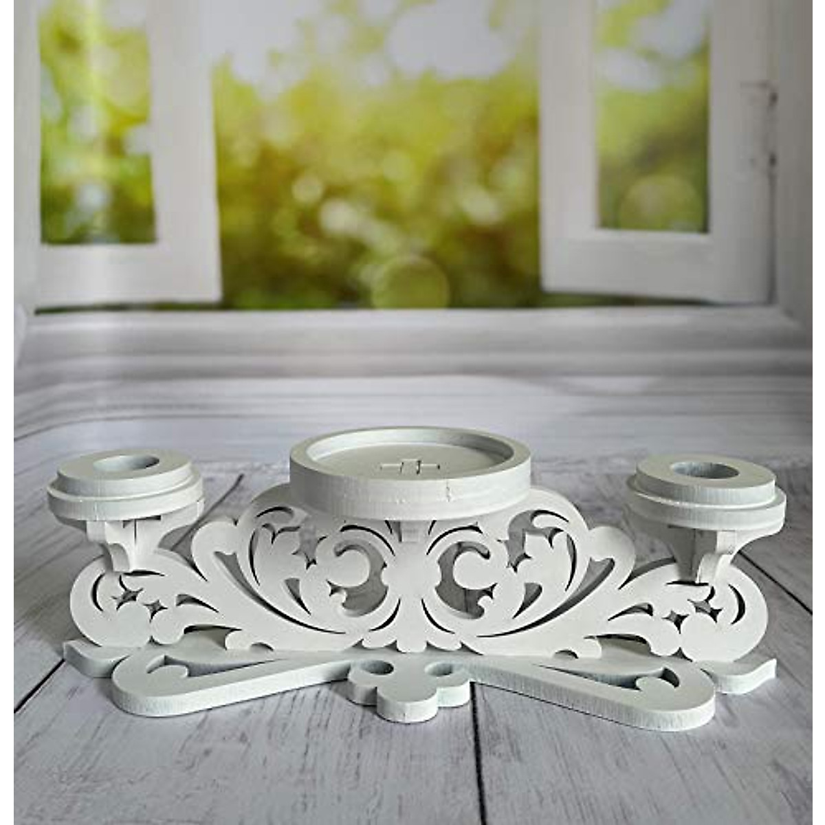 Unity Candle Holder-Unity Candle Stand-Unity Candle-Pillar Candle Holder-Wedding Gift -Ceremony Decoration-Wedding Centerpiece (Big)