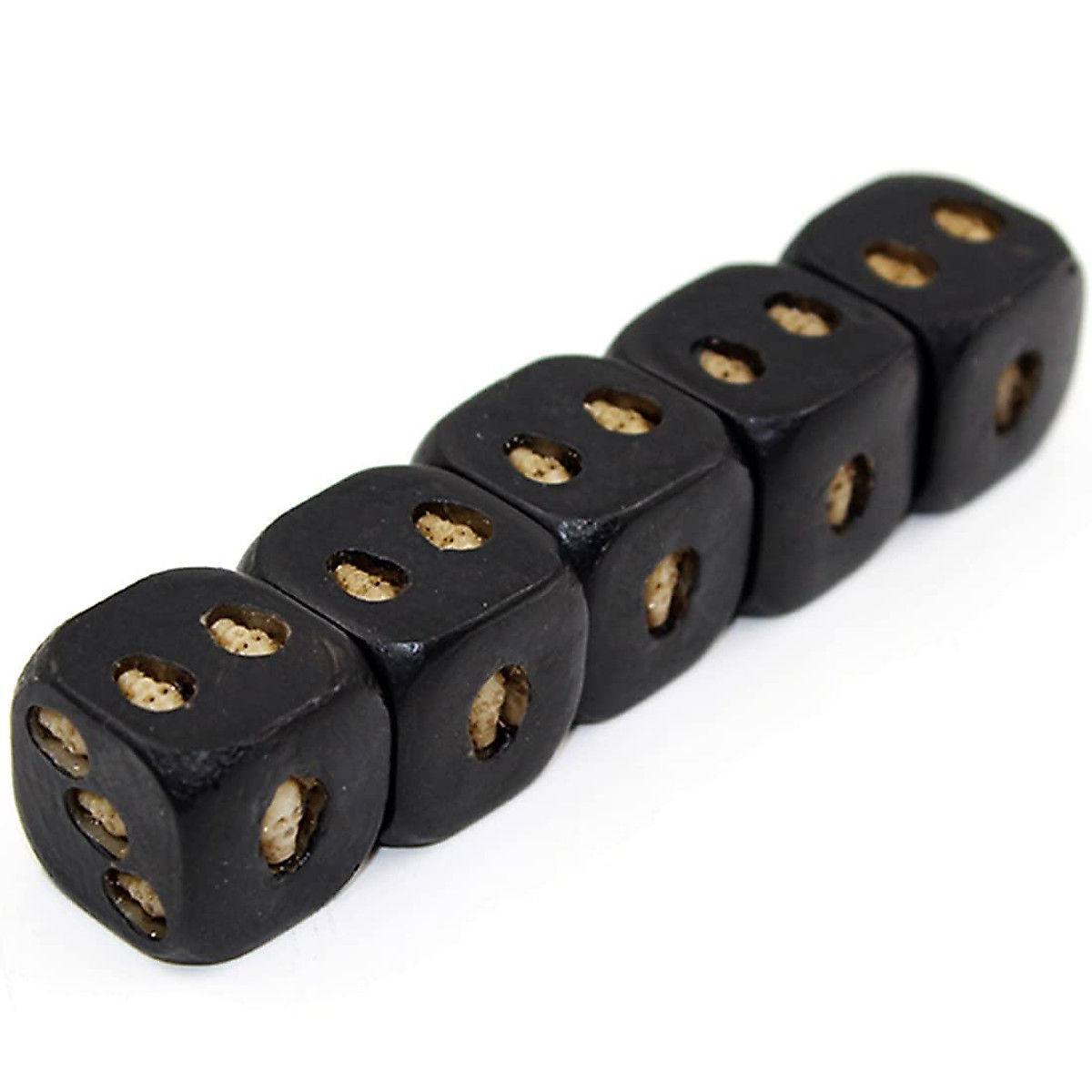 LingLucky 5PCS Six-Sided Skull Dice ,Grinning Skull Deluxe Devil Poker Dice, Halloween Party Dice Tower for Board Games, Activity, Casino Theme, Party Favors (5 PCS), 18x18x18mm (YX-0013)