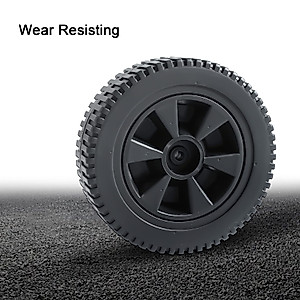 YIHAM 7 Inch Grill Wheels Replacement 70-05-104 for Dyna Glo DGF510SBP DGB515SDP DGF493BNP DGH474CRP DGH450CRP DGH450CRP-D DGH450CRP-D DGB494SPB Black Plastic Wheel Kit 2 PCS