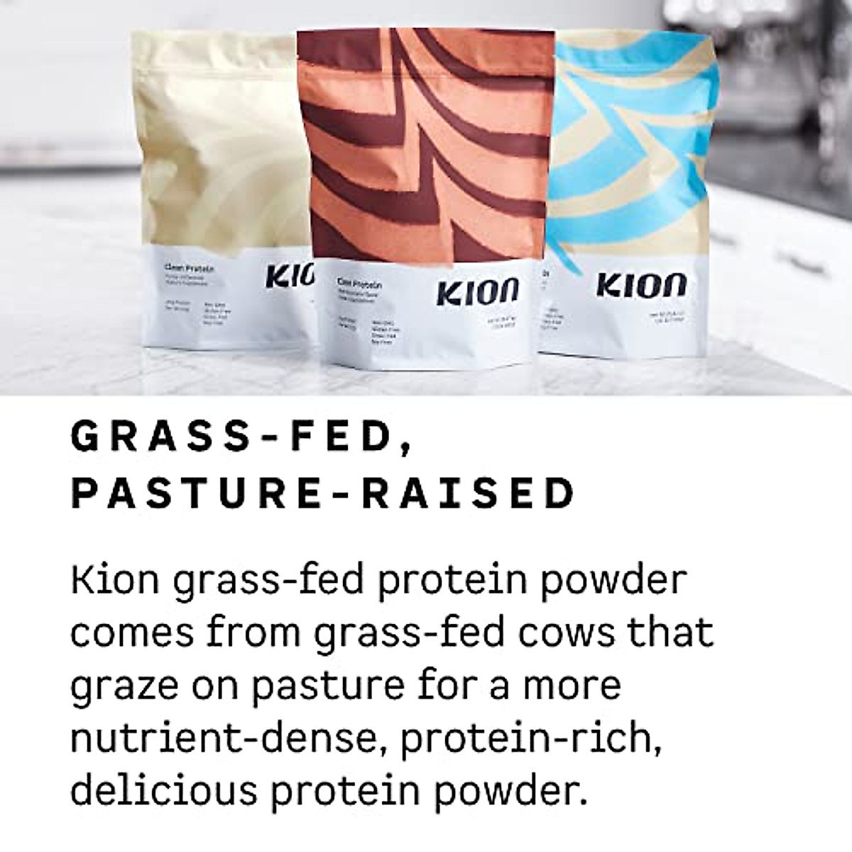 Kion Clean Protein | Grass-Fed & Pasture-Raised Whey Isolate Protein Powder | Rich Chocolate | 30 Servings