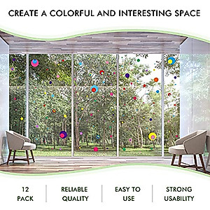 264 Pieces Polka Dots Wall Sticker Circle Wall Decal for Kids Bedroom Living Room, Classroom, Playroom Decor Removable Vinyl Wall Stickers Dots Wall Decals (12 Farben)