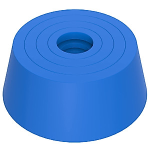 BorinGlass Filter Adapter Cones, 9 Pack White Wear-Resisting Tapered Collar Rubber Stopper Buchner Funnel Flask Cones Adapter Set, Smooth Surface, Blue
