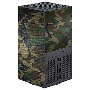 PlayVital Army Green Camouflage Custom Vinyl Skins for Xbox Series X, Wrap Decal Cover Stickers for Xbox Series X Console Controller