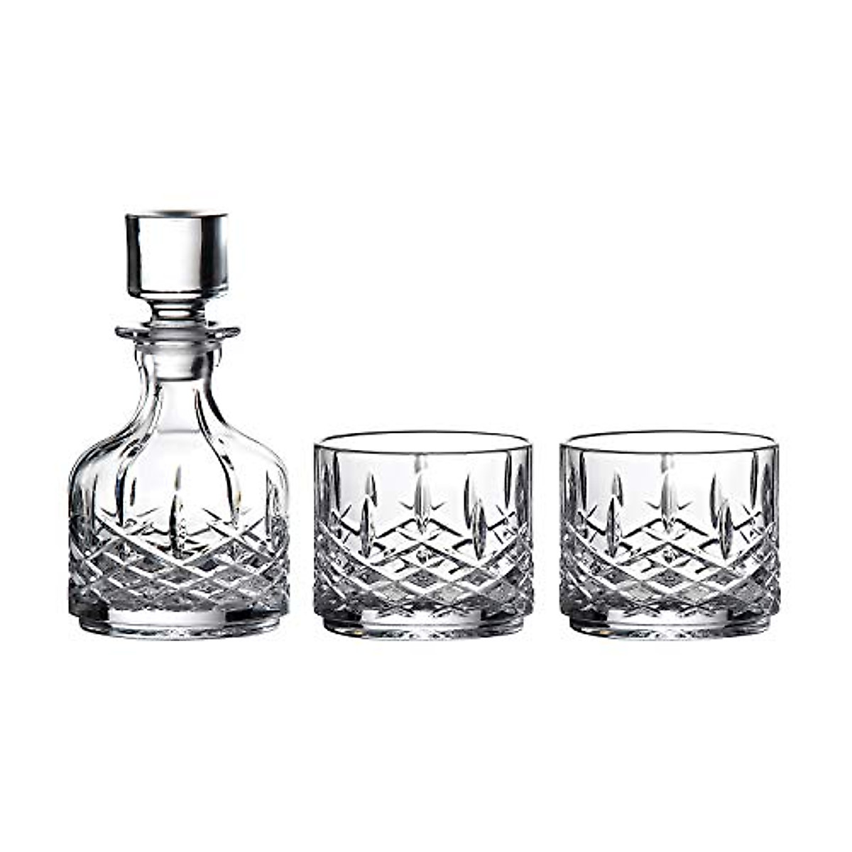 Marquis by Crystal Waterford Markham Stacking Decanter & Tumbler pair