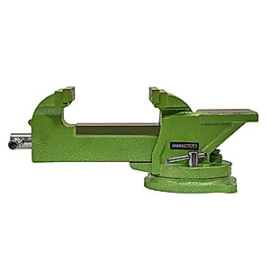 OEMTOOLS 24217 4-Inch Heavy Duty Bench Vise with 360-Degree Swivel Base, Table Vise or Bench Vise for Workshop and Woodworking, No-Hassle Permanent Mounting
