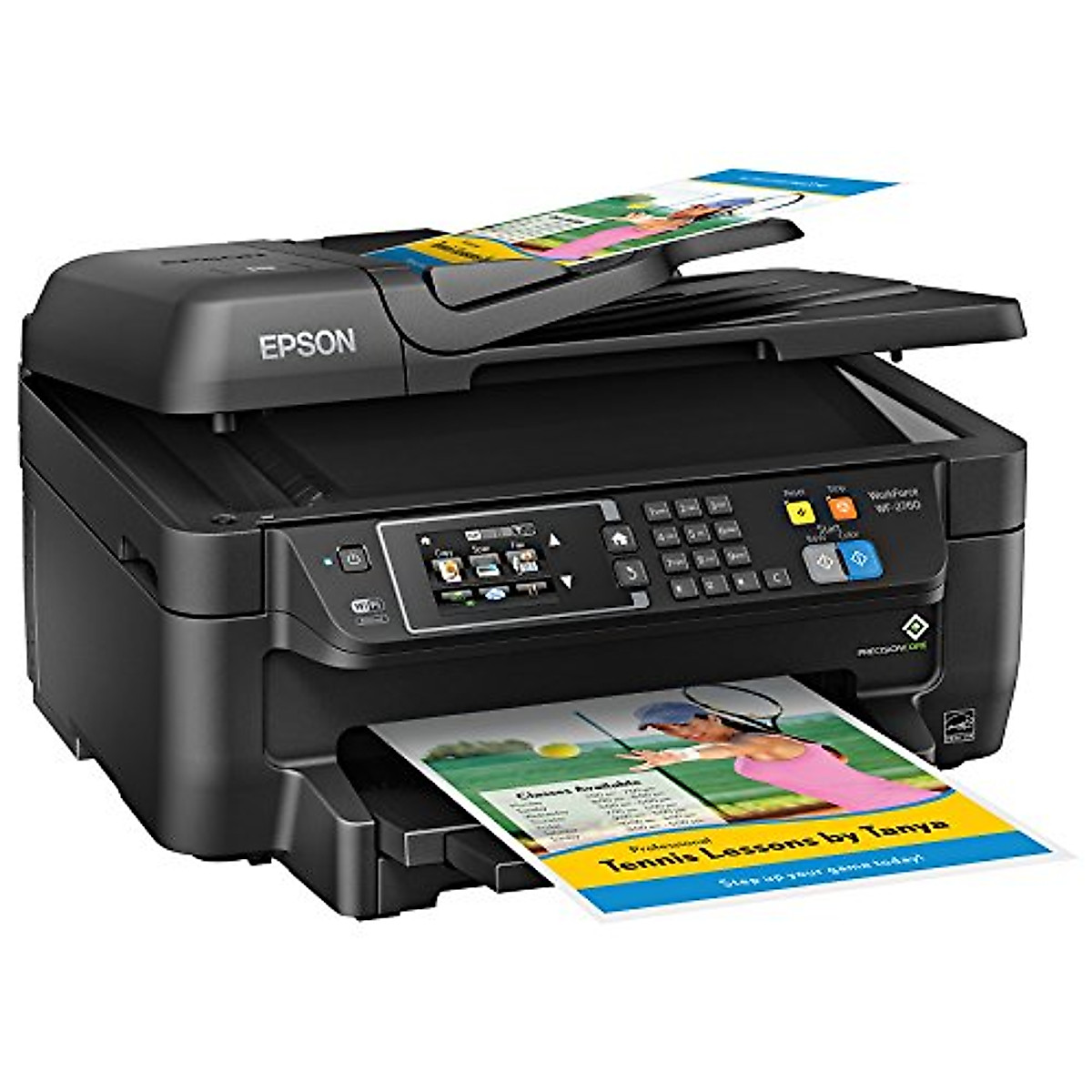 Epson WF-2760 All-in-One Wireless Color Printer with Scanner, Copier, Fax, Ethernet, Wi-Fi Direct & NFC, Amazon Dash Replenishment Ready