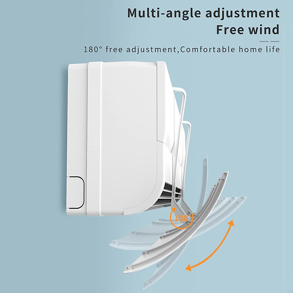 HUBUISH Adjustable Foldable Air Conditioner Deflector Confinement Air Deflector Outlet Air Wing Air Cooled Baffle Wind Direction Telescopic Windshield for Home (Watermelon Pattern)