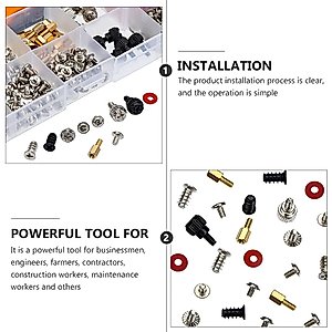 OSALADI 1 Set Computer Screw Tablet Holders Screws for Assembling Computer Tablet Kickstand Computer Case Screw Tablet car Holder Tablet Stand for Desk Screws Kit Steel Screw Group Cable