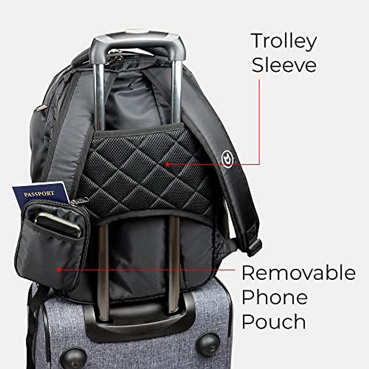 Mavii - The Convention Backpack - 17 inch Suitcase-style Dance Backpack, Versatile Travel Gear, Black