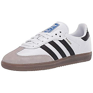 adidas Originals Men's Samba OG Sneaker White/Black/Granite 13