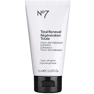 No7 Total Renewal Micro-dermabrasion Face Exfoliator smoother radiant skin