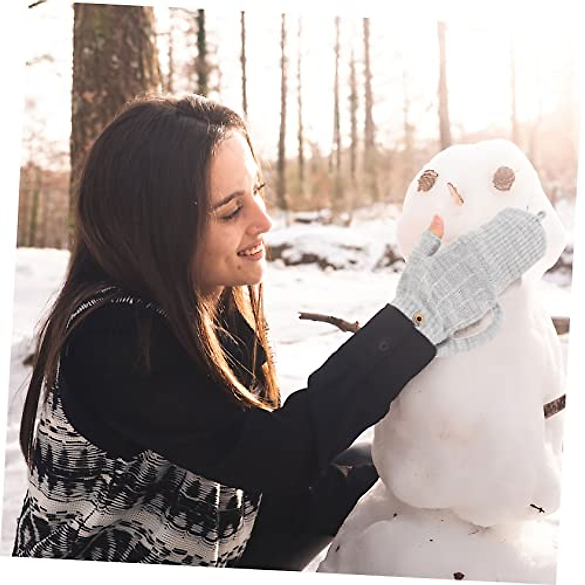 CLISPEED 1 Set Heated Gloves Ski Gloves Outdoor Gloves Knit Gloves USB Computer Gloves Electric Winter Gloves Unisex Heating Gloves Winter Warm Gloves Outdoor Sports Gloves Hand Covers Man