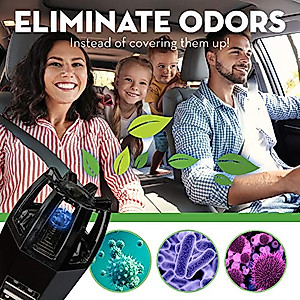 [UPGRADED] Car Air Purifier For That New Car Smell | One Year Warranty With Every Plug In Air Purifier | Car Deodorizer & Air Ionizer | Smoke Smell Eliminator Air Purifier For Car
