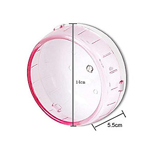 Zhang Ku 5.5inch Silent Hamster Wheel-Pets Running Sports Exercise Wheel Jogging Wheel Hamster Rat Gerbil Silent Spinner (Blue)