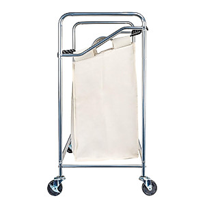 Household Essentials Four Bag Laundry Sorter, Chrome Finish