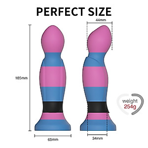 2023 Handheld Portable Soft Toys Silicone Massager for Women Pleasure Realistic Toy Suction Cup Female or Couple Stimulation Gifts 7.3 inch